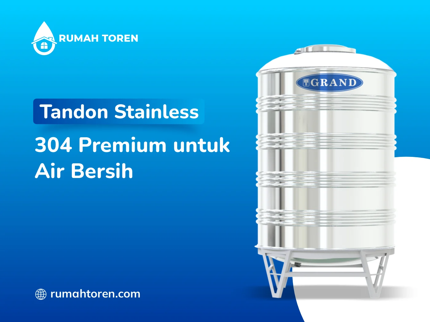 Tandon Stainless 304 Premium untuk Air Bersih - Tandon Air Stainless