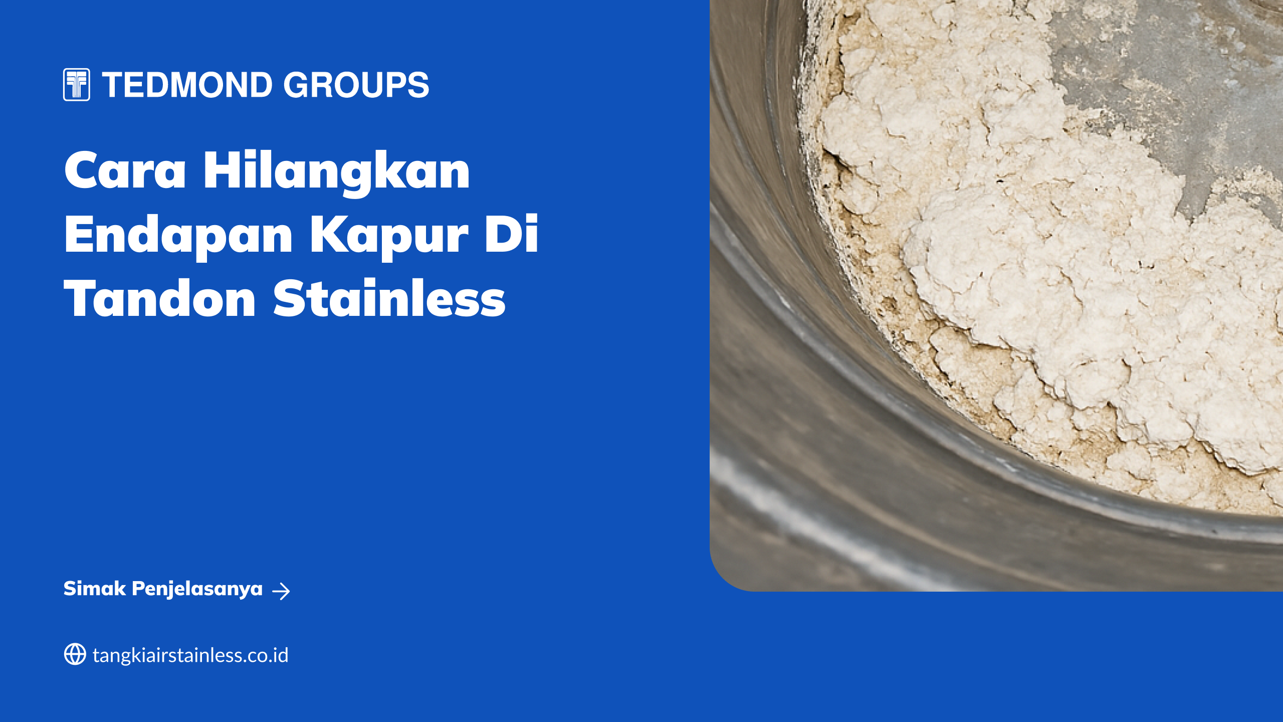 Cara Hilangkan Endapan Kapur di Tandon Stainless - Tandon Air Stainless